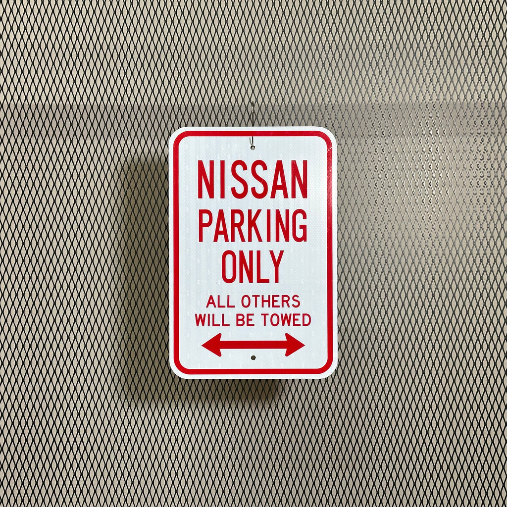 US ROAD SIGN [ NISSAN Parking Only ] 日産 パーキング オンリー USロードサイン R32 R33 R3 ...